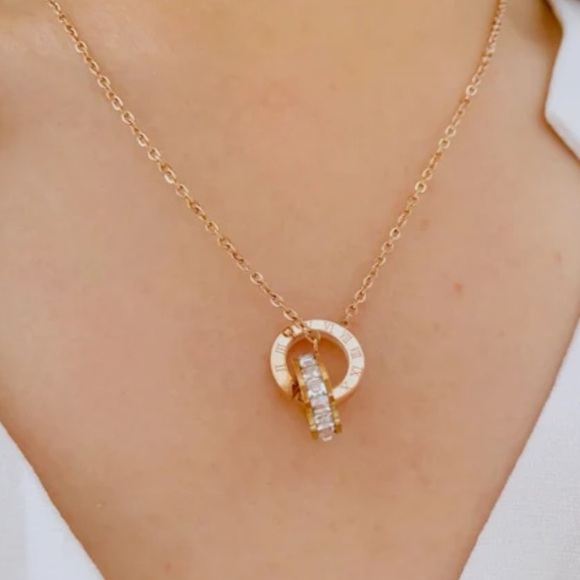 Source Unknown | Jewelry | Nwt 8k Gold Plated Stainless Steel Roman ...